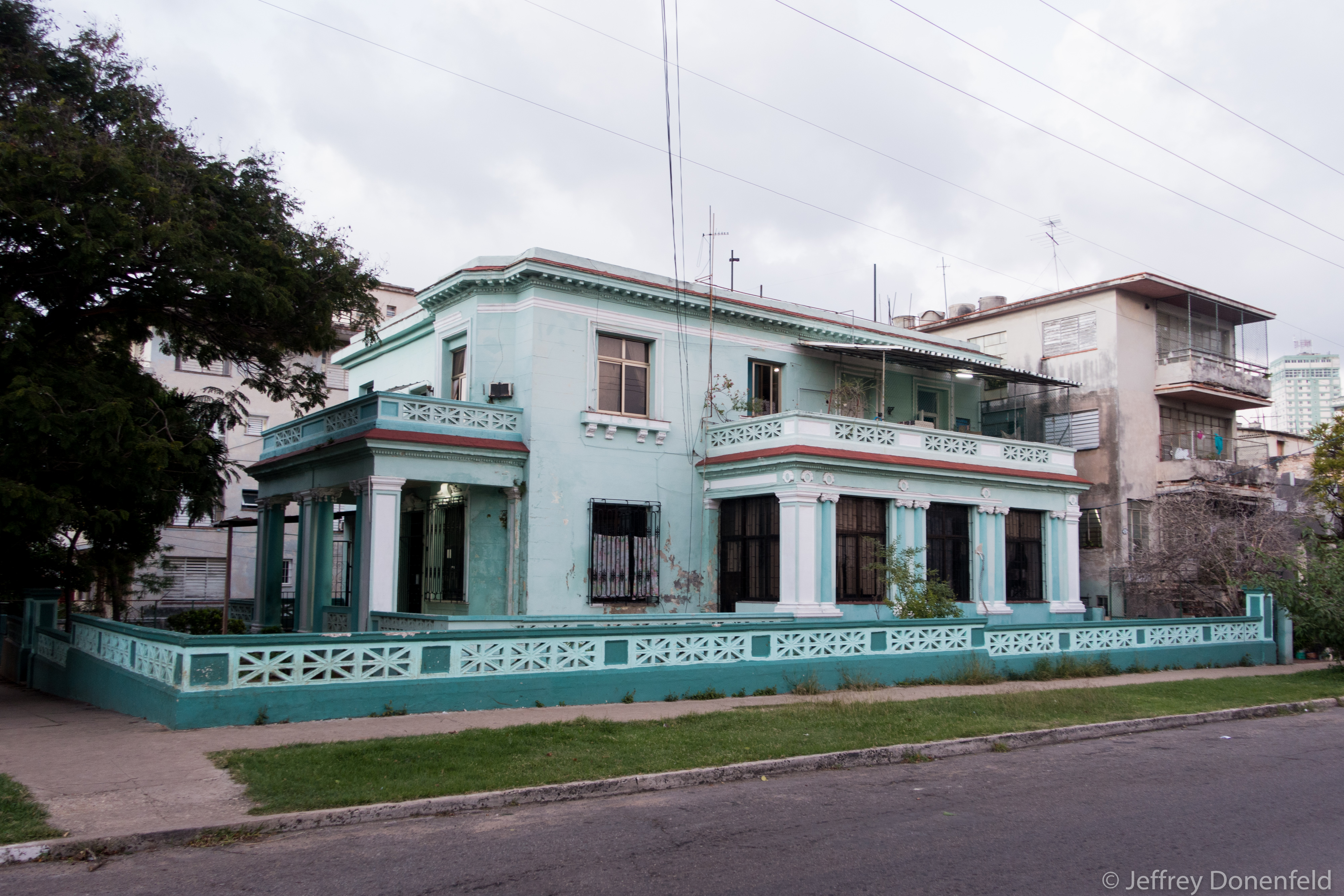 A typical house in one of the more residential sections of Havana ...